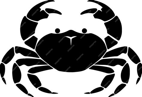 Premium Vector Crab Silhouette Vector Illustration White Background