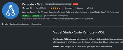 Working Inside Wsl Using Visual Studio Code