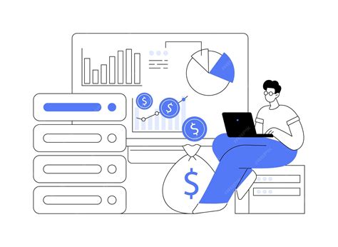 Premium Vector Data Monetization Abstract Concept Vector Illustration