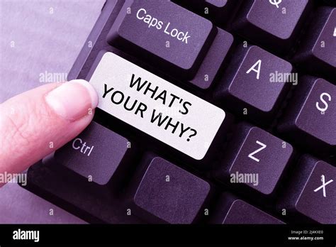 Writing Displaying Text What S Your Why Question Internet Concept What
