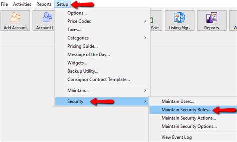 Maintain Security Actions