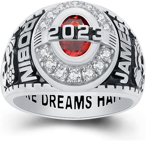 Ccjcinata Customized Sterling Silver High School And College Class Ring