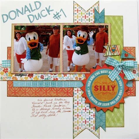 Donald Duck 1 Disney Scrapbooking Layouts Disney Scrapbook Pages