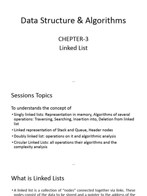 Chepter 3 Dsa Linked List Pdf Pointer Computer Programming