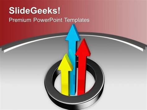 Arrows As Symbol Of Growth Business Strategy PowerPoint Templates Ppt Backgrounds For Slides