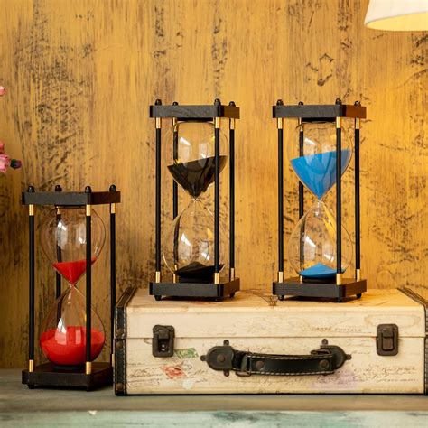 Buy Large Sand Timer Hourglass Timer 30 Minutes Vintage Wooden Hour