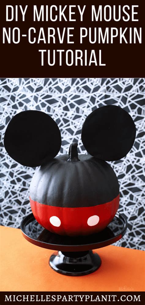 How To Make A Mickey And Minnie Mouse Pumpkin No Carve