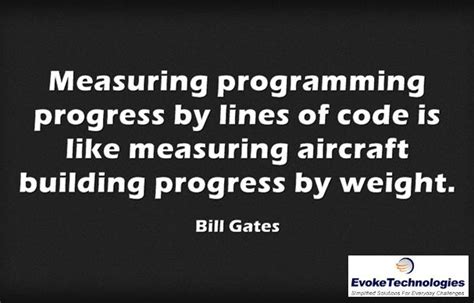 Measuring Programming Progress By Lines Of Code Is Like Measuring