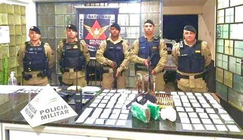 Drogas Armas De Fogo E Munições São Apreendidas Durante Operação Da Pm