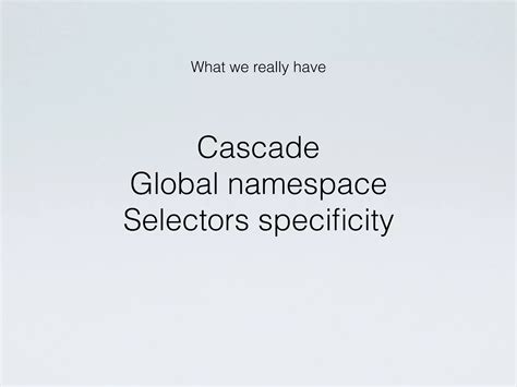 Scalable Css Architecture Ppt