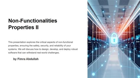 🎬 lecture 26 non functional properties ii a deep dive into security
