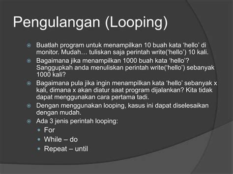 Materi9 Perulangan Loopingppt