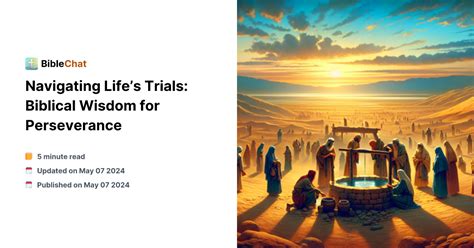 Navigating Lifes Trials Biblical Wisdom For Perseverance