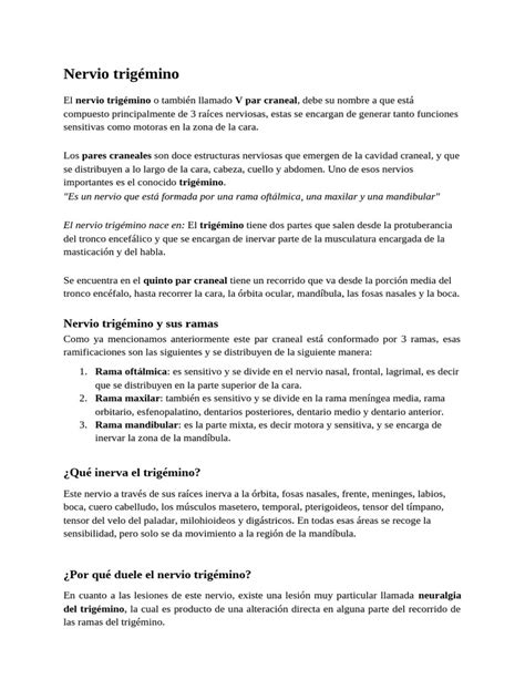 Nervio Trigémino Pdf