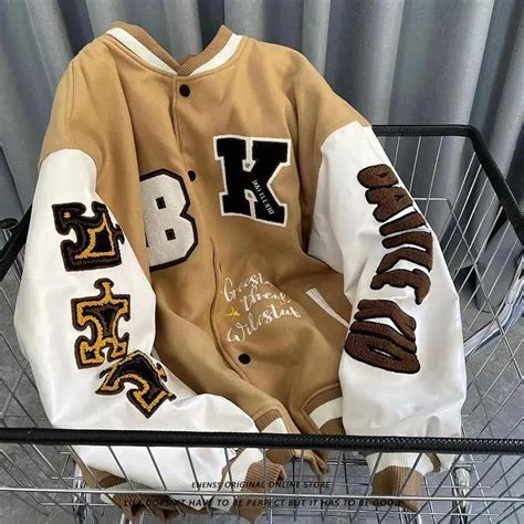 Baseball Jacket With Original Embroidery High Trend Coture