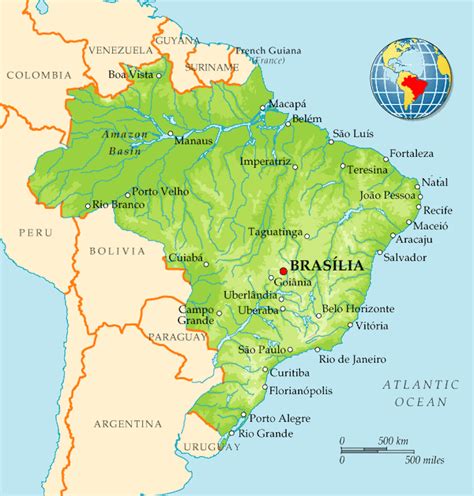 Brasil Mapas Geográficos do Brasil