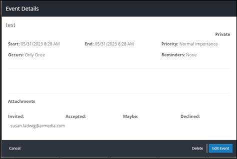 calendar arkcase