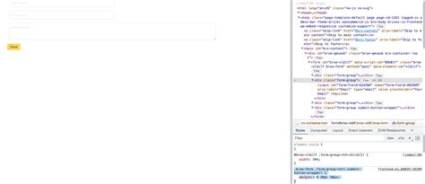 solved in 1 4 wrong padding on form groups bugs bricks community forum