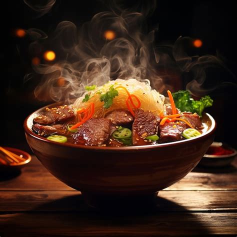 Premium Ai Image Savory Beef Noodles