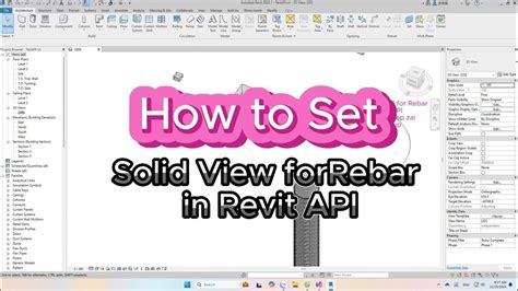 revit api how to set solid for rebar in revit api youtube