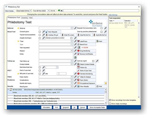 Phlebotomy Ardens Systmone