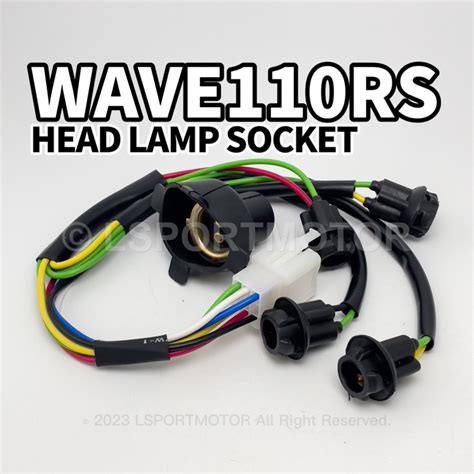 HONDA WAVE110RS HEAD LAMP SOCKET FRONT DEPAN LAMPU KEPALA SOCKET WIRE