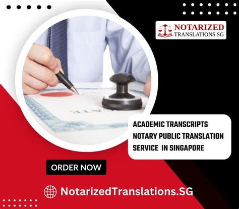 Academic Transcript Notary Public Translations Singapore
