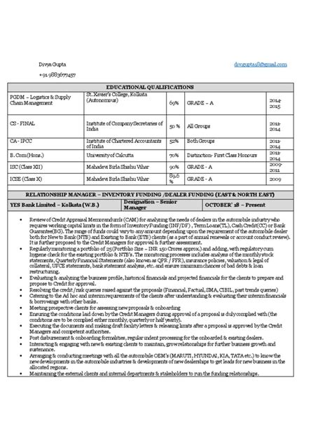 divya gupta resume download free pdf audit regulatory compliance