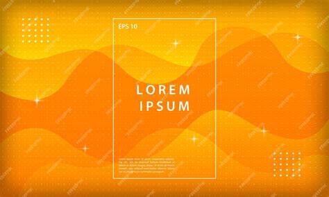 Premium Vector Modern Abstract Orange Liquid Gradient Color