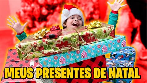 ABRINDO MEUS PRESENTES DE NATAL YouTube