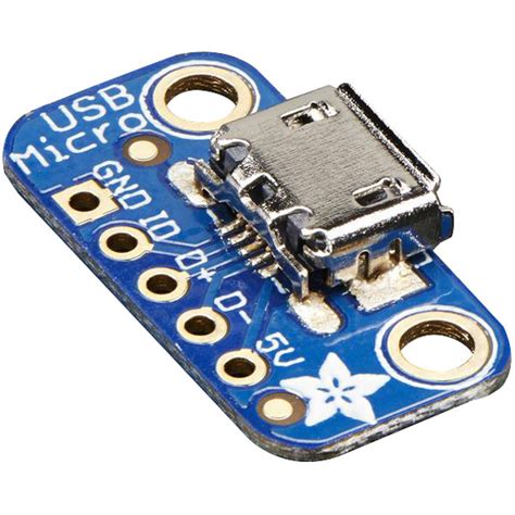 Adafruit USB Micro B Breakout Board Rapid Electronics