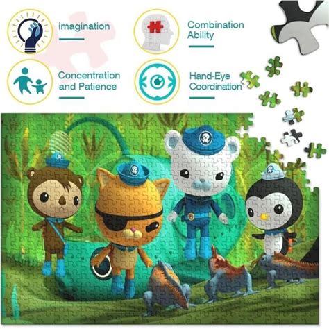 Octonauts Puzzles Adulte Puzzle 1000 Pieces Dessin Animé Pour Adultes Et Adolescents Puzzle De