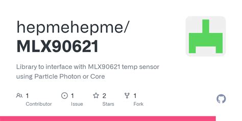 github hepmehepme mlx90621 library to interface with mlx90621 temp sensor using particle