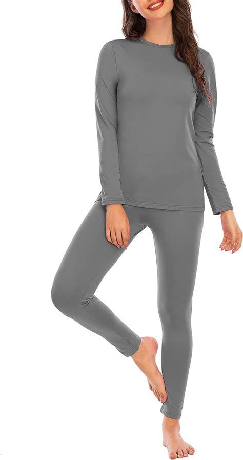 Zando Womens Thermal Underwear Ultra Soft Cuddle Duds Long Johns Skin