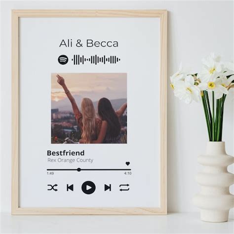 Personalised Spotify Song Print Custom Spotify Soundtrack Etsy