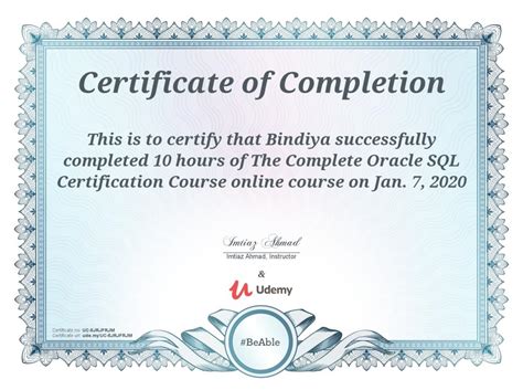 Bindiya Sandeep Kumar On Linkedin Completed Oracle Sql Certification