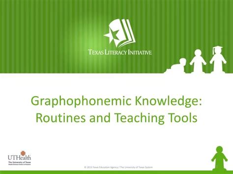 Ppt Graphophonemic Knowledge Routines And Teaching Tools Powerpoint