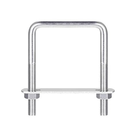 2 Sets 62mm Inner Width 90mm Length M8 U Bolts With Nuts 304 Stainless