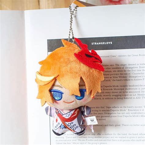 Genshin Impact Plush Pendant Doll 2d Game Keychain