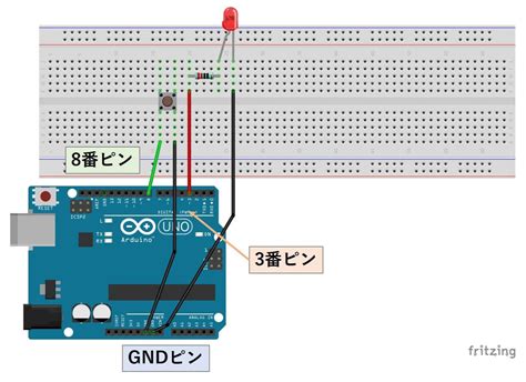 arduinoで遊ぼう 9 タクトスイッチ とりあえずメカのりまき