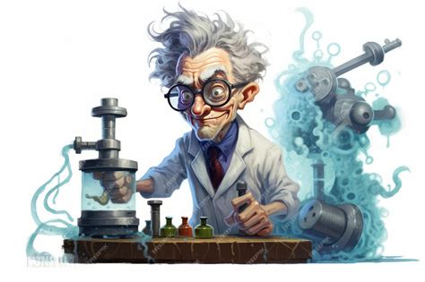 Premium Photo A Creepy Mad Scientist Doing Experiment In Creepy Lab