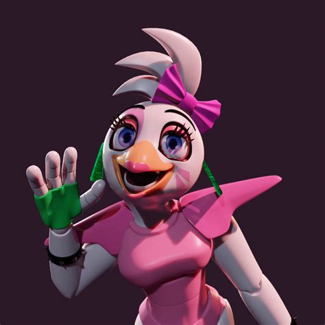 Glamrock Chica Says Hi Model By Coolioart Fnaf Drawings Fnaf