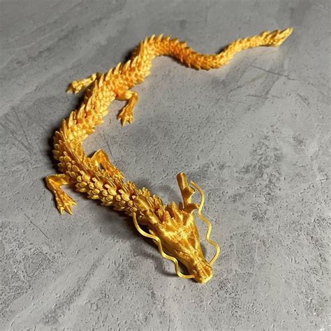 Meowsensei 3d Print Joint Dragon Three D Chinese Dragon Model Full