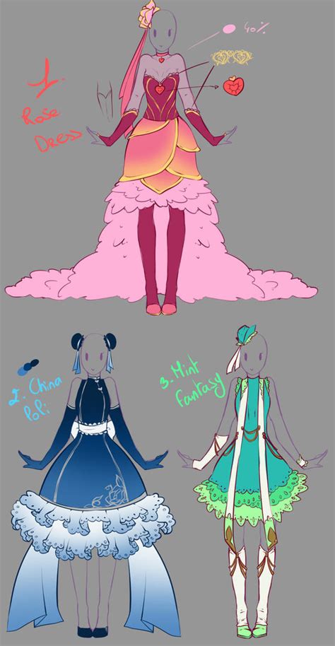 Outfits Adopts Paypal Auction Closed By Rika Dono On Deviantart