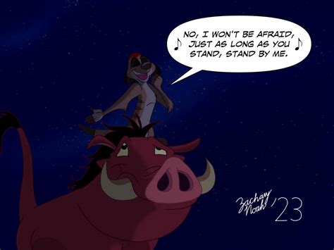 Redraw Timon And Pumbaa Stand By Me By Zacharynoah92 On Deviantart