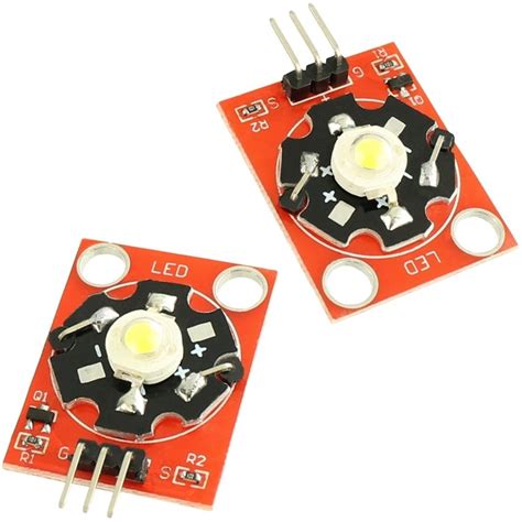 módulo led super branco alta brilho potencia 3w para arduino pic