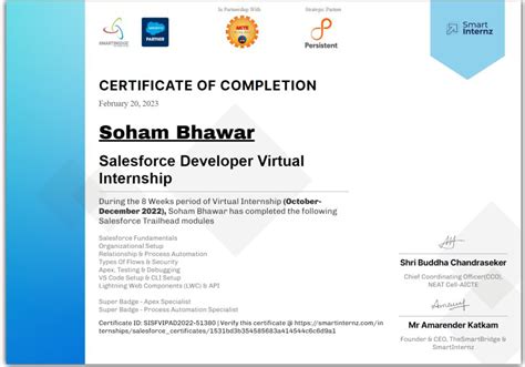 Soham Bhawar On Linkedin Trailhead Salesforce Development