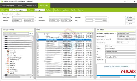 Silvio Di Benedetto Backup Exchange Online With Codetwo Backup For