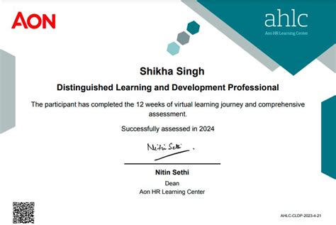 shikha singh on linkedin learninganddevelopment certified