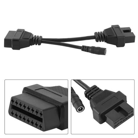 Ashata câble OBD Câble adaptateur de diagnostic broches OBD à broches OBD cm in